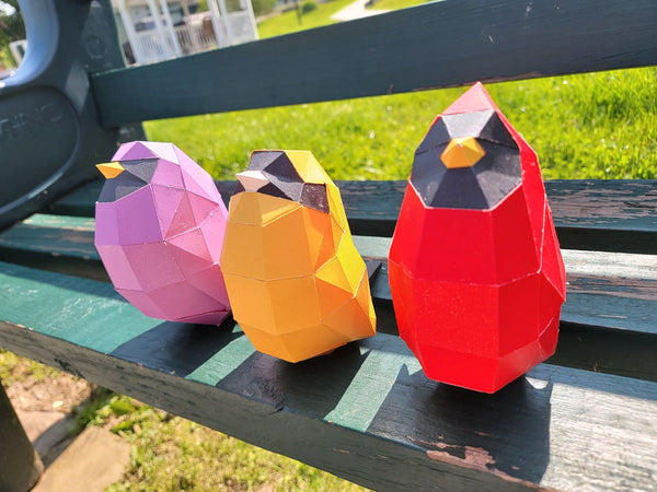 Low Poly Bird Model - Easy Papercraft 3D Kit for Kids & Beginners ...