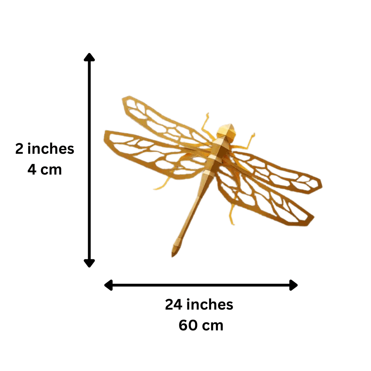 Dragonfly Papercraft Wall Art - 3D Kit You Can Build - PAPERCRAFT WORLD