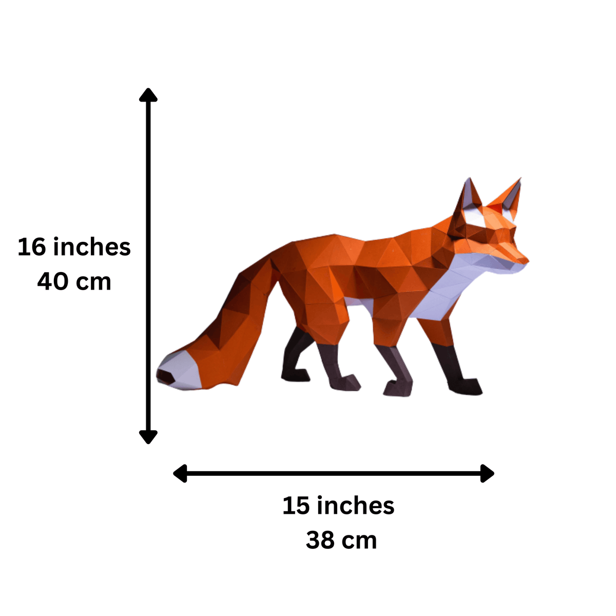 Walking Fox Model | Papercraft Fox Art - PAPERCRAFT WORLD