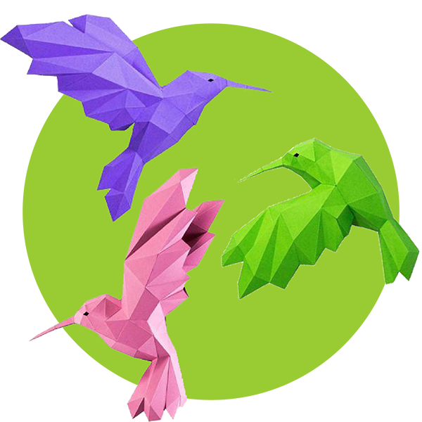 WORLD OF POLYGONAL 3D PAPERCRAFT FOR KIDS & ADULTS