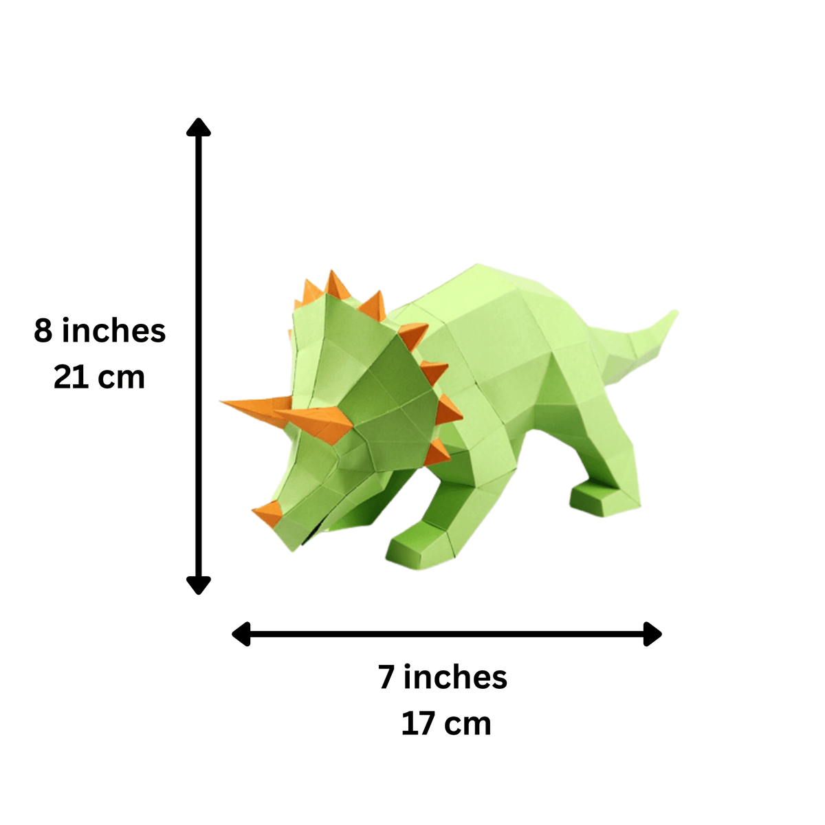 Triceratops 3D Paper Model | Triceratops Art - PAPERCRAFT WORLD