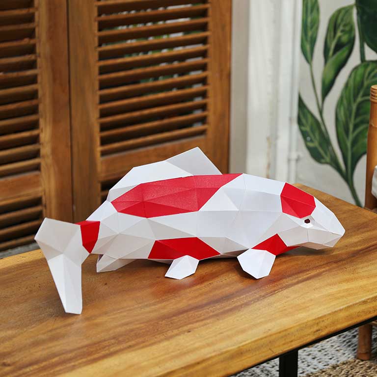 Koi Fish - Digital PDF Template - PAPERCRAFT WORLD