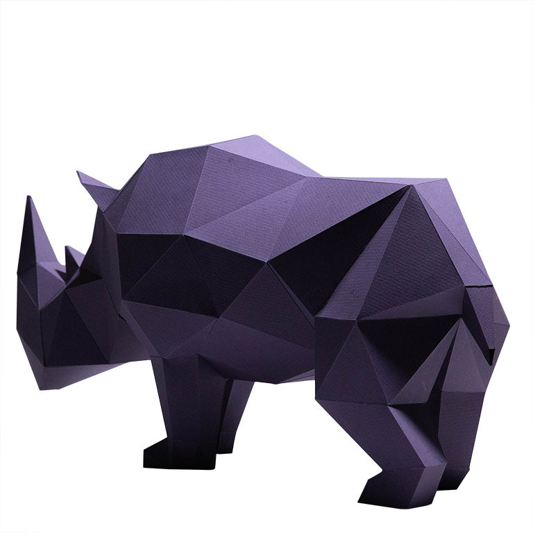 Rhino Model - Digital PDF Template - PAPERCRAFT WORLD