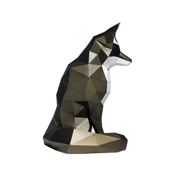 Black Fox Model | Papercraft Fox Art - PAPERCRAFT WORLD