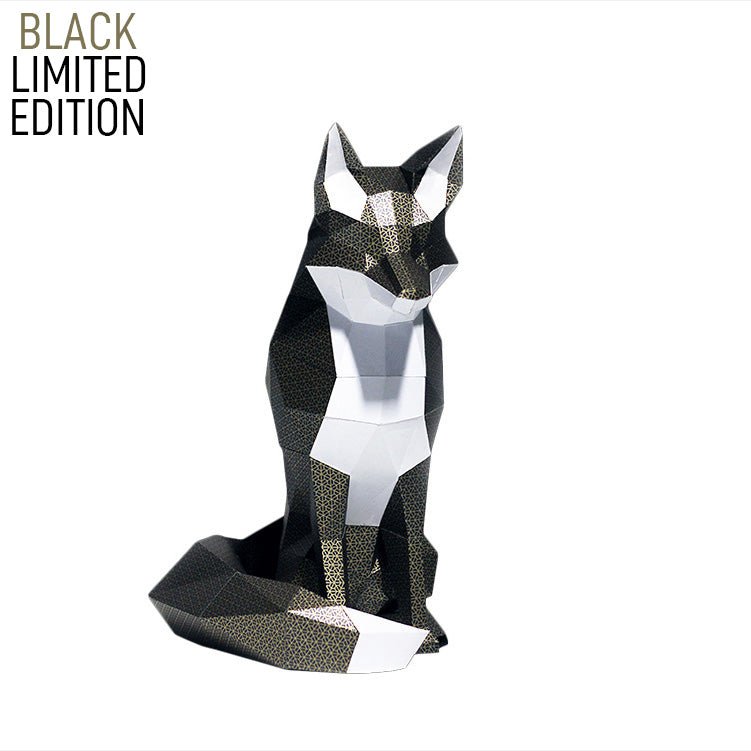 Black Fox Model | Papercraft Fox Art - PAPERCRAFT WORLD