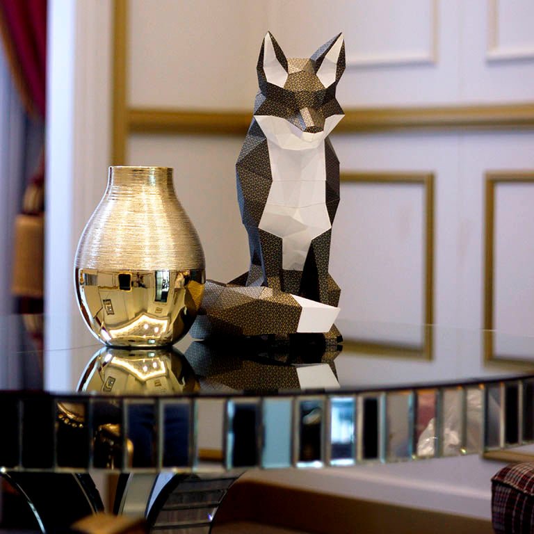 Black Fox Model | Papercraft Fox Art - PAPERCRAFT WORLD