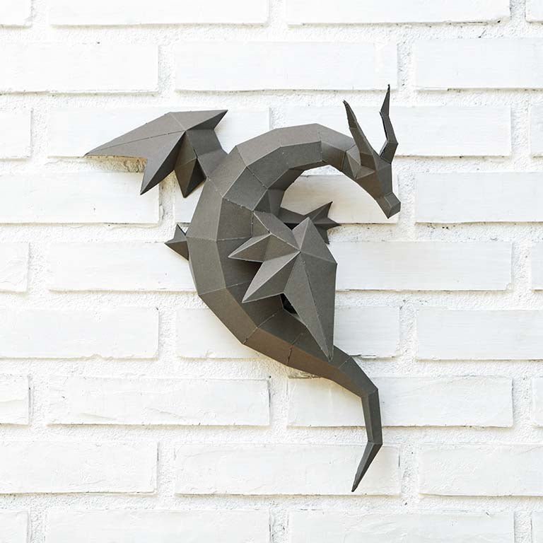 Dragon Wall Art - 3D Papercraft Wall Decor - PAPERCRAFT WORLD