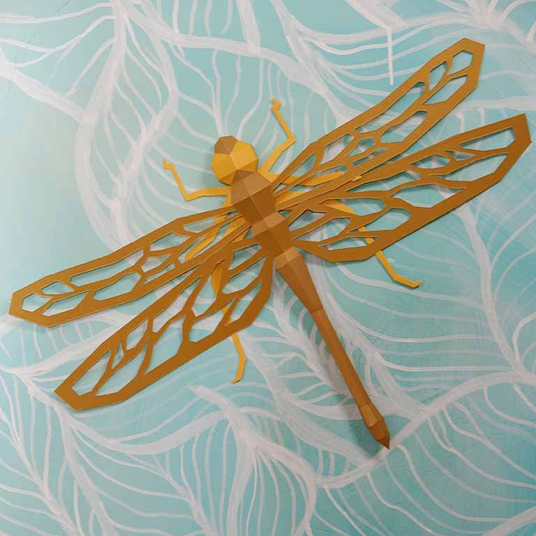Home / All Papercraft Products / Dragonfly Papercraft Wall Art