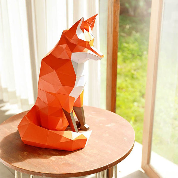 Fox 3D Model - Paper Fox Craft | Papercraft World - PAPERCRAFT WORLD