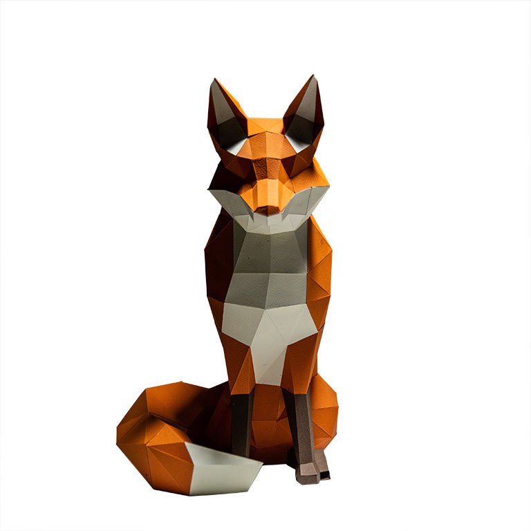 Fox 3D Model - Paper Fox Craft | Papercraft World - PAPERCRAFT WORLD