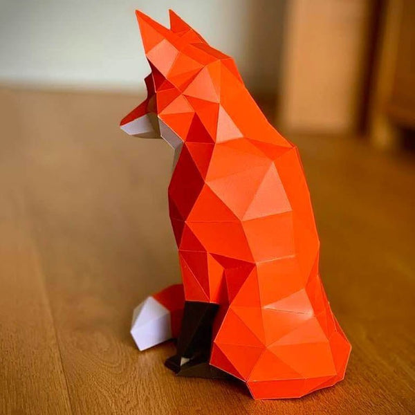 Fox 3D Model - Paper Fox Craft | Papercraft World - PAPERCRAFT WORLD