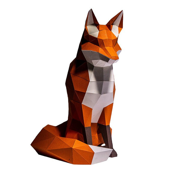 Fox 3D Model - Paper Fox Craft | Papercraft World - PAPERCRAFT WORLD