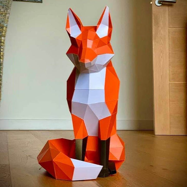 Fox 3D Model - Paper Fox Craft | Papercraft World - PAPERCRAFT WORLD