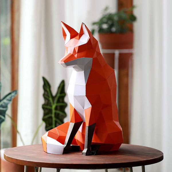 Fox 3D Model - Paper Fox Craft | Papercraft World - PAPERCRAFT WORLD