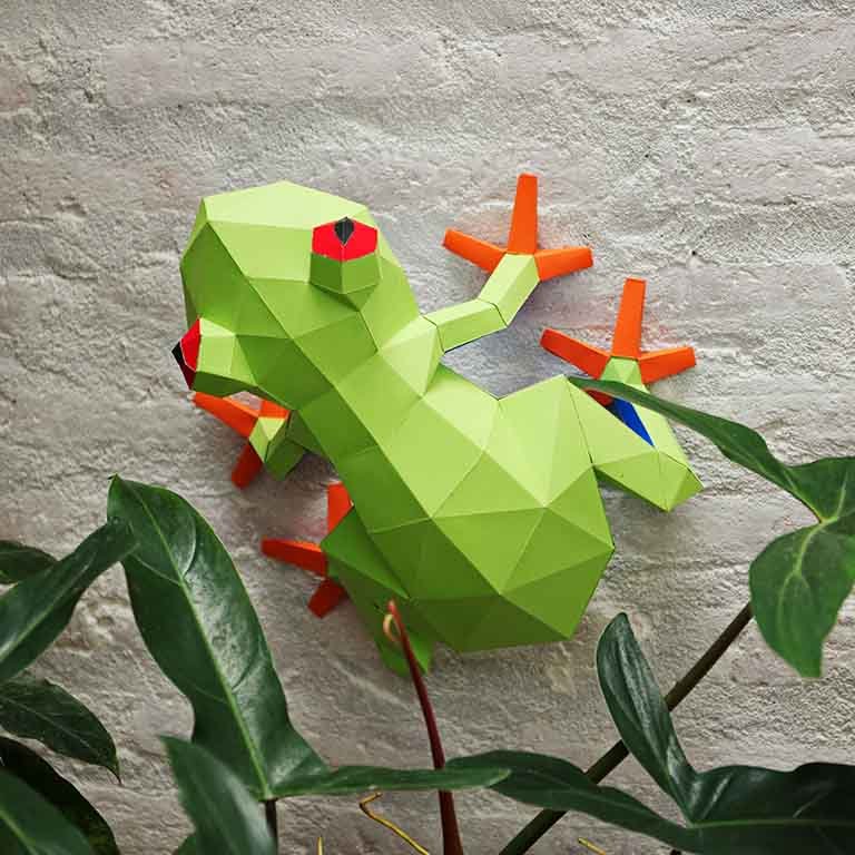 Frog 3D Paper Model | Papercraft Frog Lamp - PAPERCRAFT WORLD