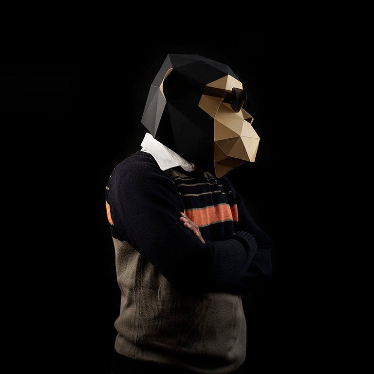 Gorilla Mask | Gorilla 3D Model - PAPERCRAFT WORLD