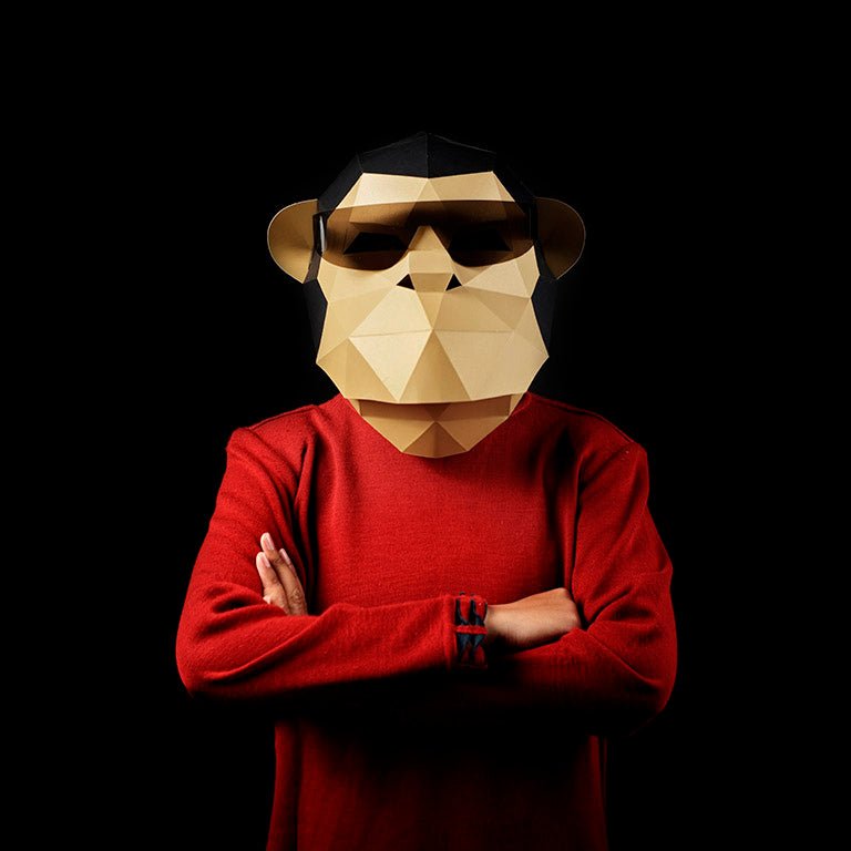 Gorilla Mask | Gorilla 3D Model - PAPERCRAFT WORLD