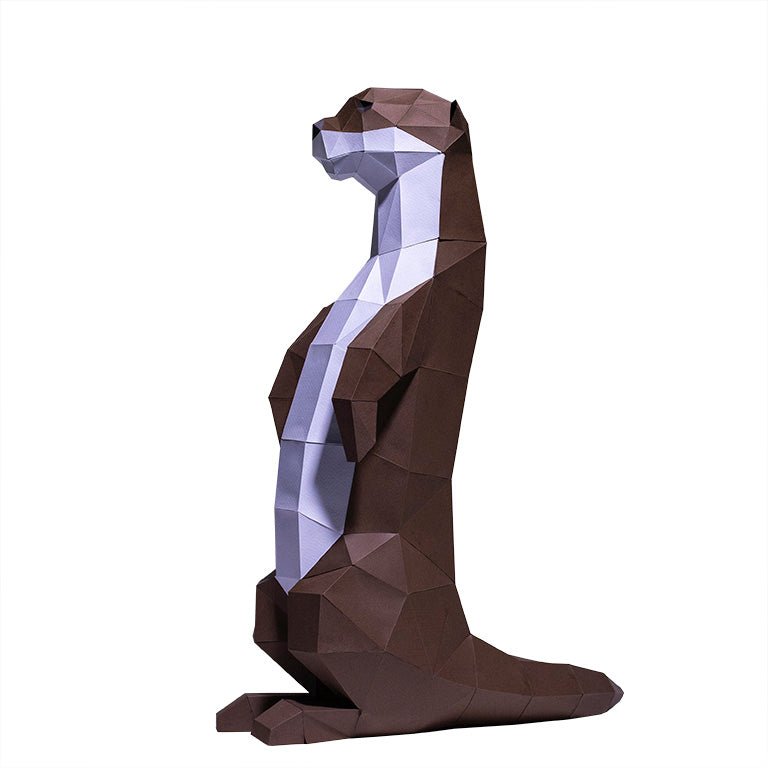 Otter 3D Model | Papercraft Otter Art - PAPERCRAFT WORLD