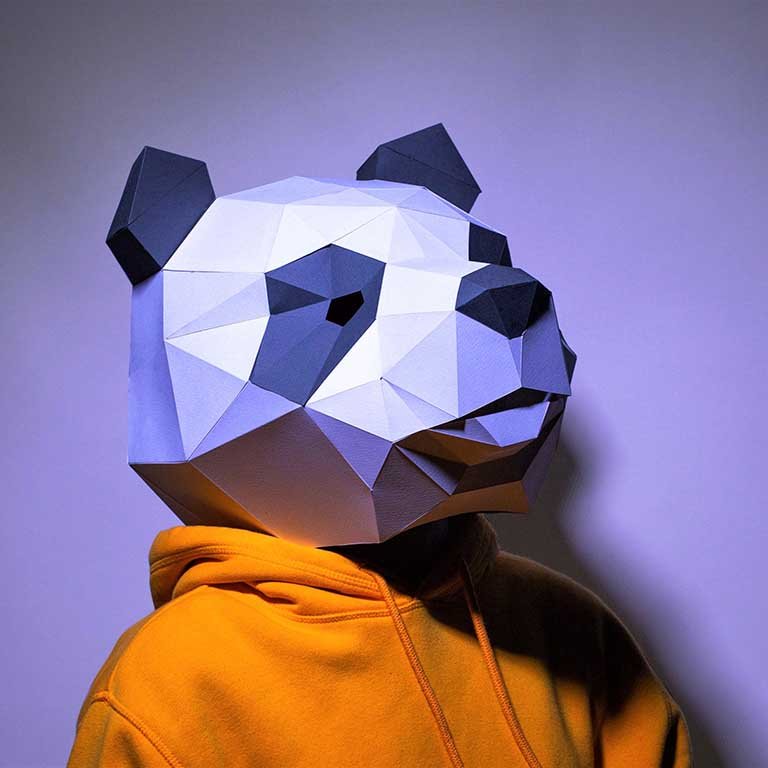 Home / All Papercraft Products / DIY Panda Face Mask Papercraft