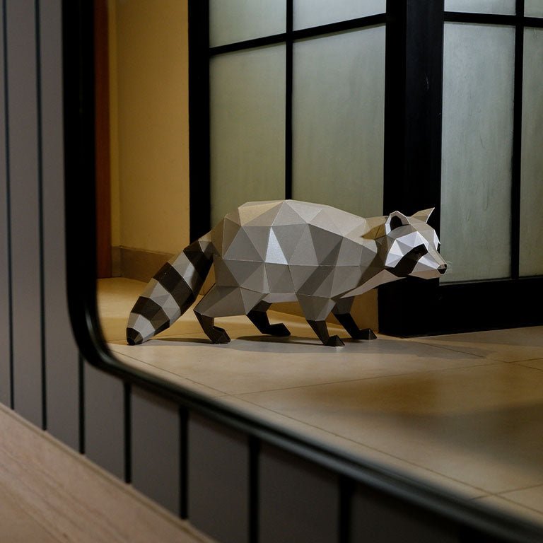 3D Raccoon Model | Papercraft Raccoon Art - PAPERCRAFT WORLD