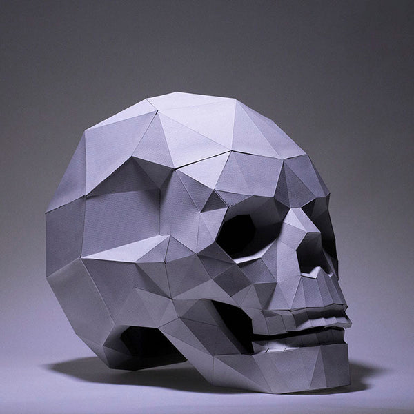 Low Poly Skull Papercraft - Beginner-Friendly 3D Model Kit - PAPERCRAFT ...