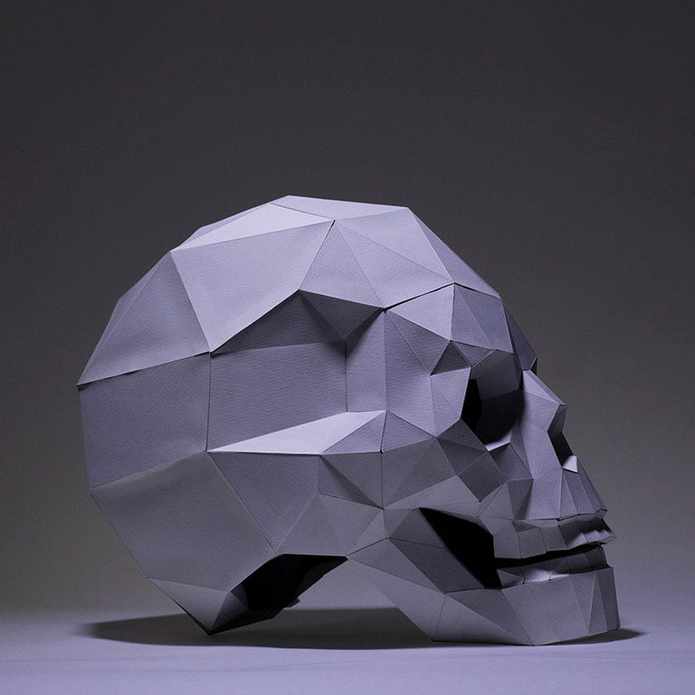 Low Poly Skull Papercraft - Beginner-Friendly 3D Model Kit - PAPERCRAFT ...