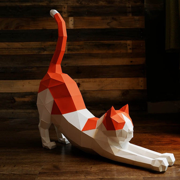 3D Paper Cat Meme Craft Kit 1:1 Scale Viral Cat Meme Papercraft Kit - 1 ...