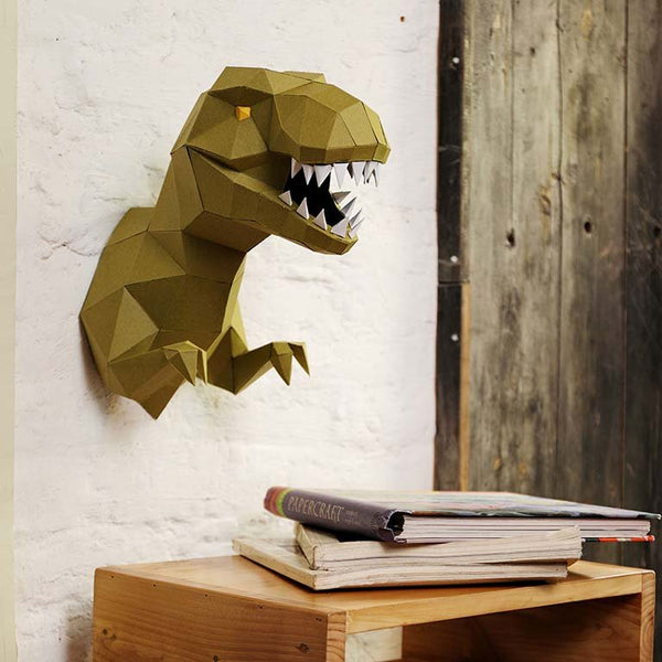 T-Rex Wall Art - Papercraft T-Rex Model - PAPERCRAFT WORLD