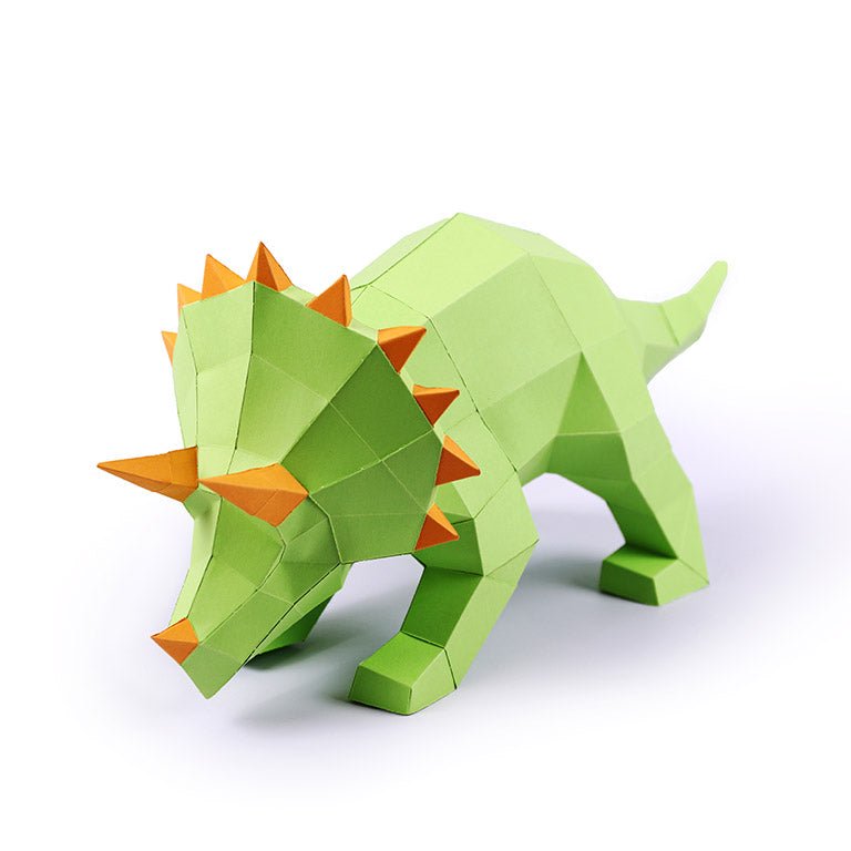 Triceratops 3D Paper Model | Triceratops Art - PAPERCRAFT WORLD