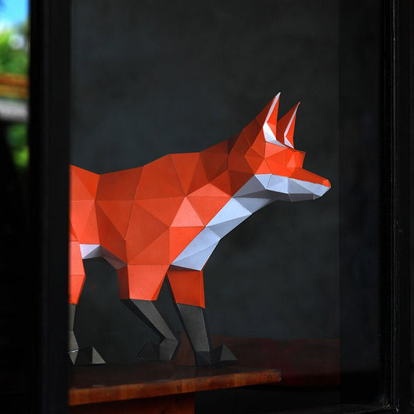 Walking Fox Model | Papercraft Fox Art - PAPERCRAFT WORLD