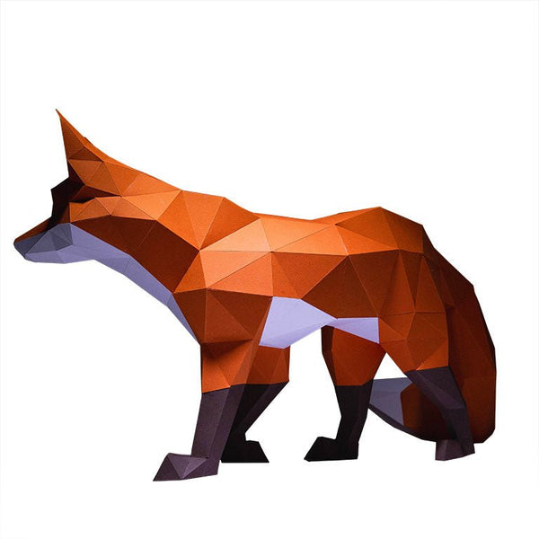 Walking Fox Model | Papercraft Fox Art - PAPERCRAFT WORLD