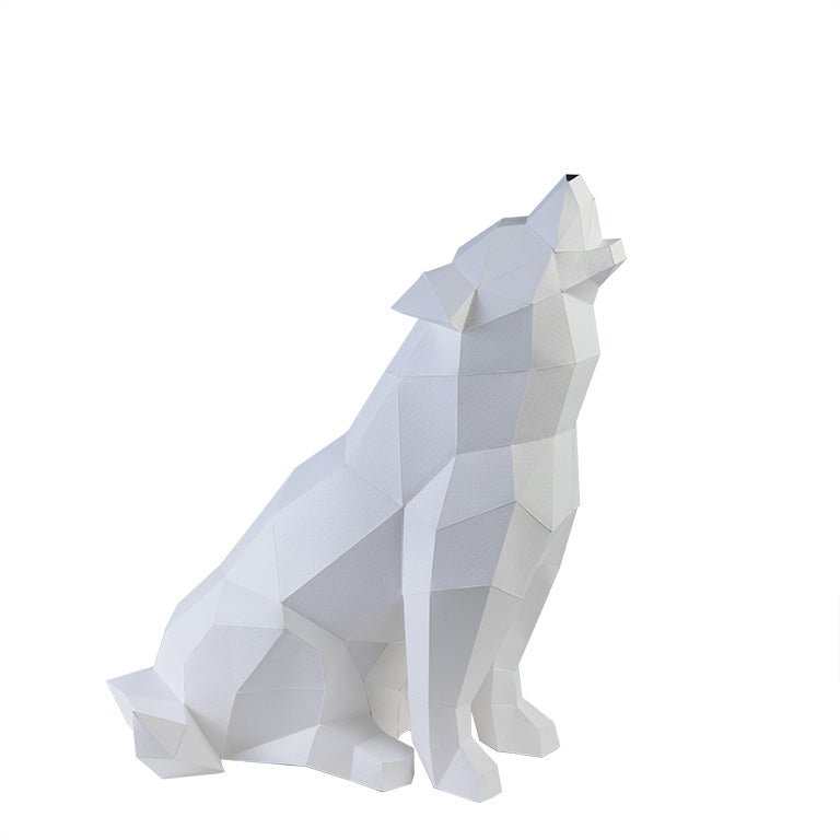 Wolf Lamp 3D Paper Model | Wolf Night Light - PAPERCRAFT WORLD